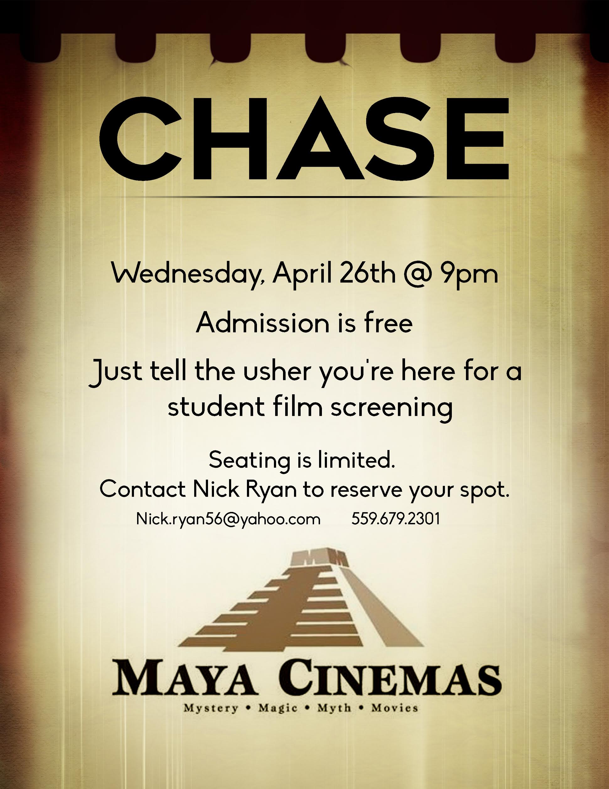 Student film to receive screening at Maya – The College of Arts and ...