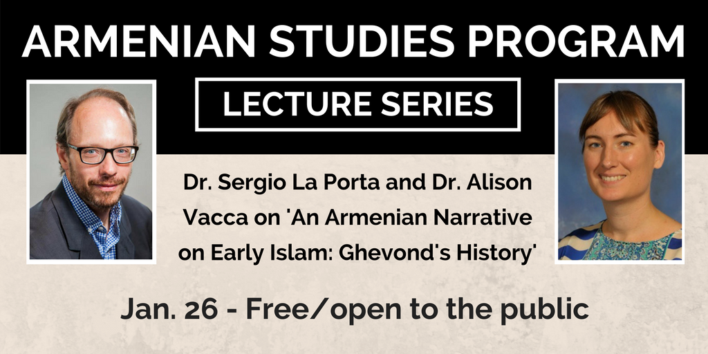 Dr. Sergio La Porta and Dr. Alison Vacca to present on ‘An Armenian ...
